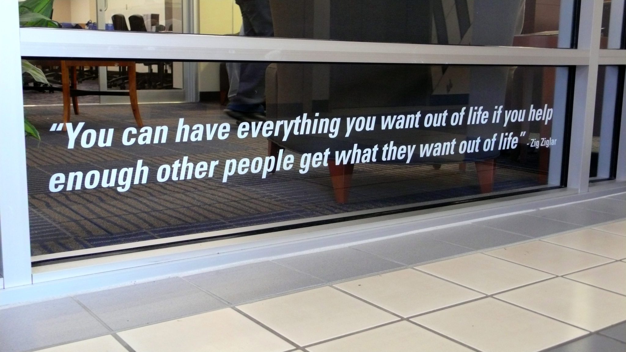 Vinyl Window Lettering - Parallax